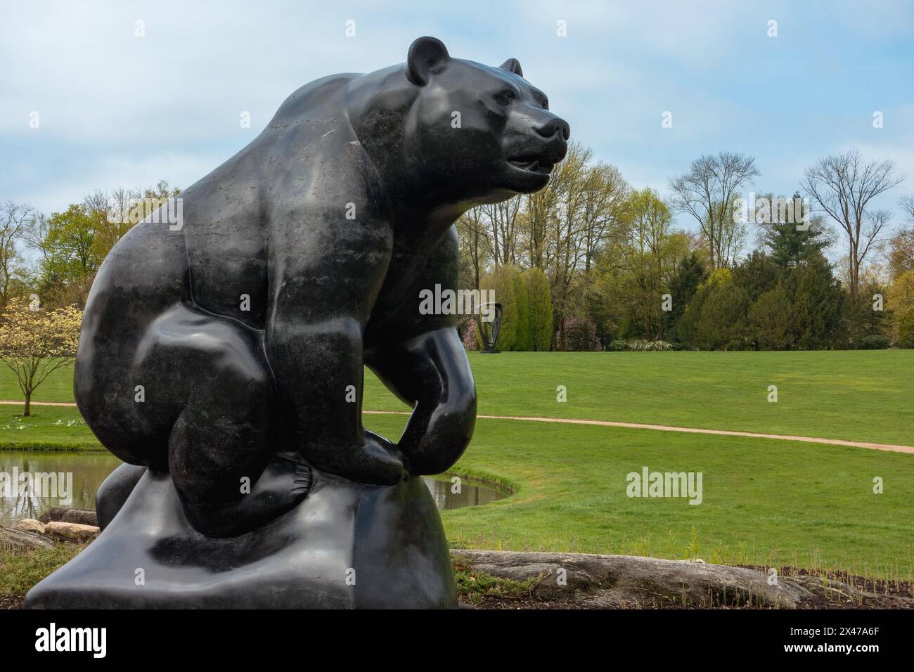 Purchase, NY - US - Apr 28, 2024 David Wynne’s 26 ton Grizzly Bear ...