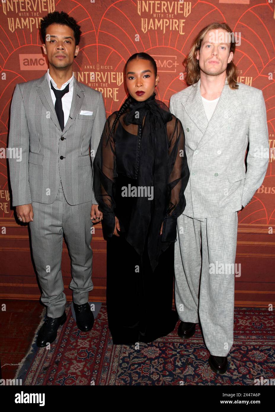 Jacob Anderson, Delainey Hayles and Sam Reid attending 'Anne Rice’s ...