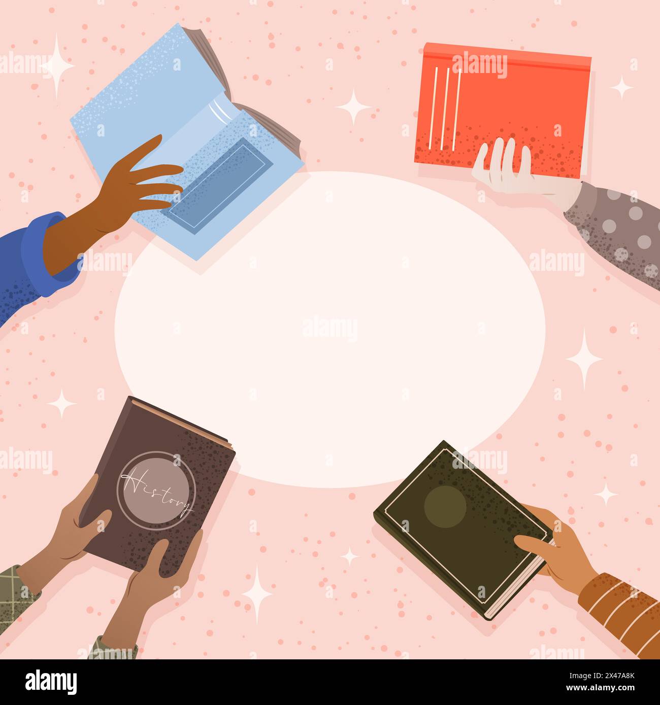 Book swap Stock Vector Images - Alamy