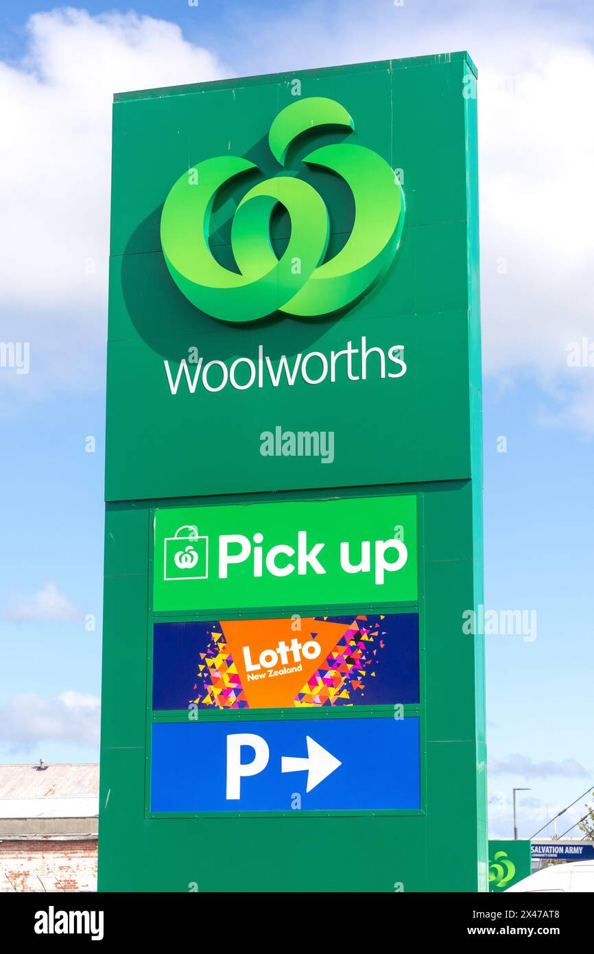 Woolworths supermarket sign food shopping clyde street supermark hi-res ...