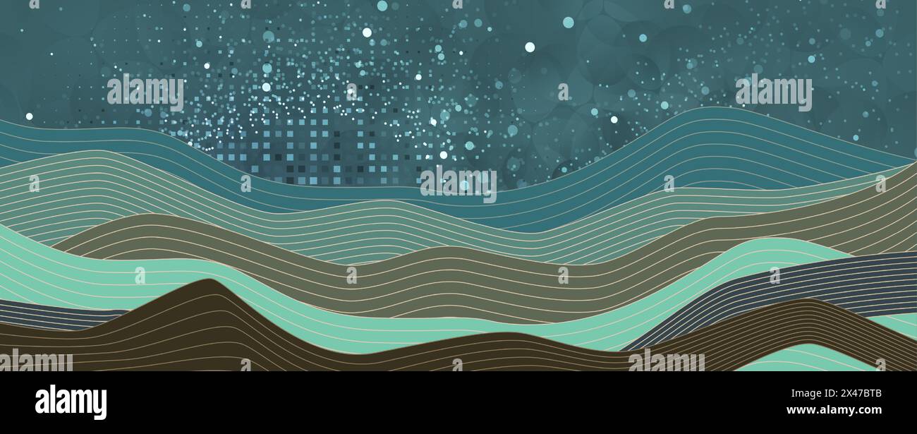 Abstract Computer technology background. network visual connection ...