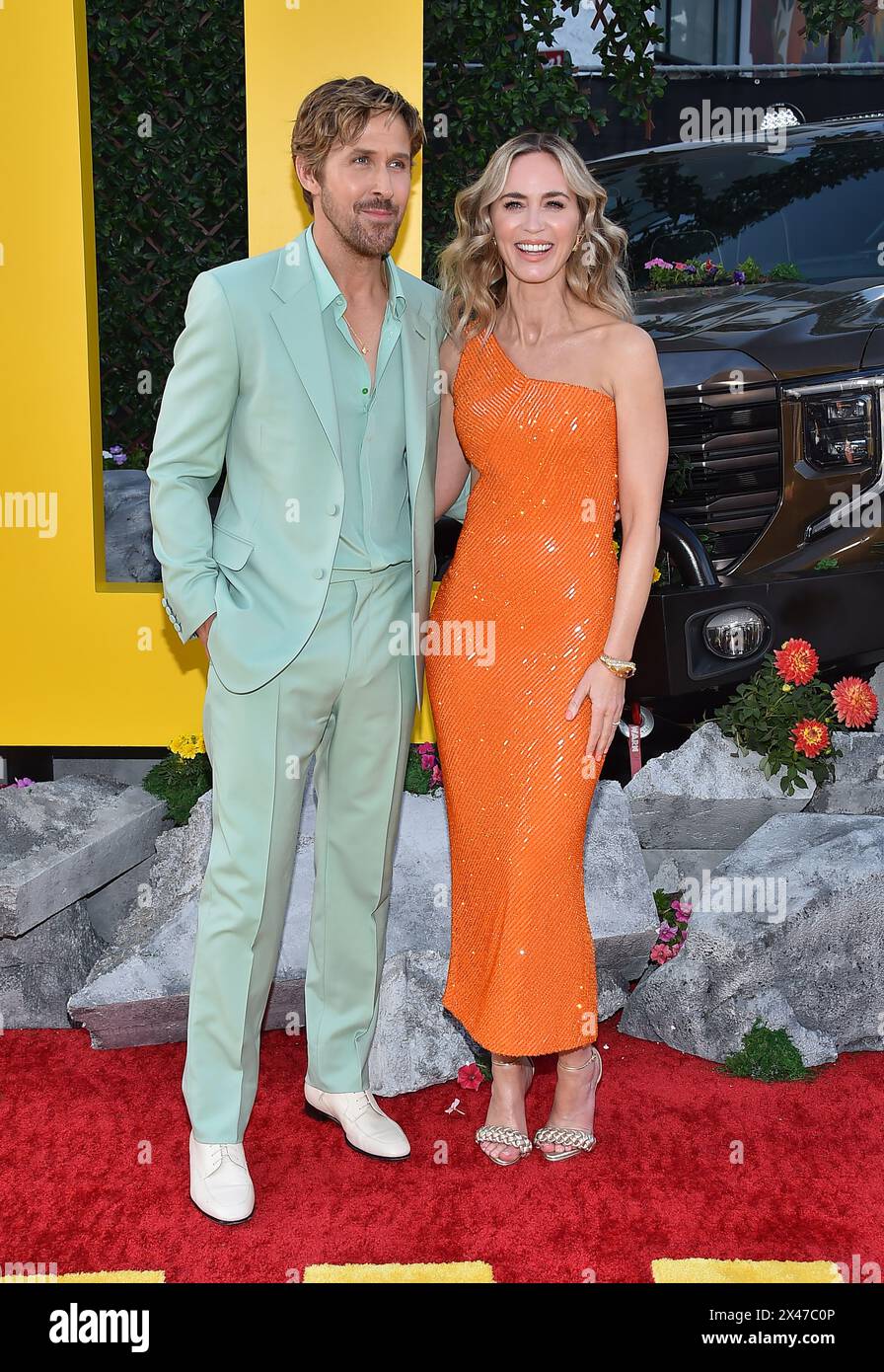 Hollywood, USA. 30th Apr, 2024. Ryan Gosling and Emily Blunt arriving ...