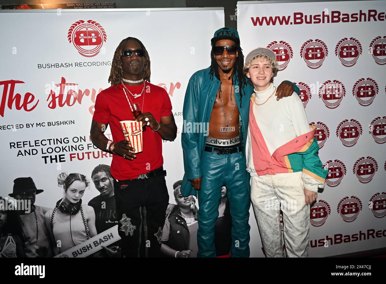 LONDON, ENGLAND - APRIL 30: MC Bushkins and guests attends The opening ...