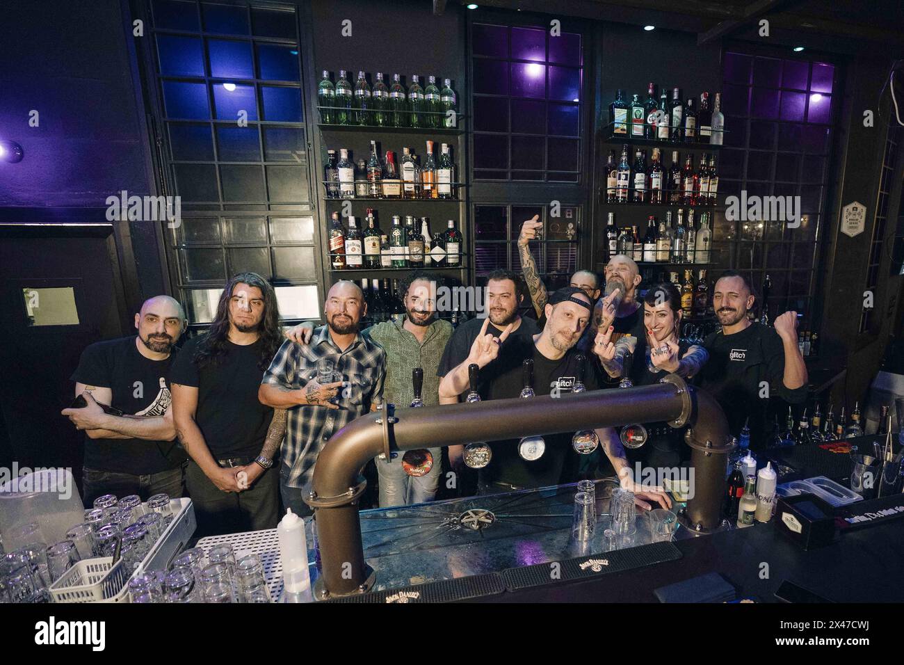 Roma, Rome, ITALY. 29th Apr, 2024. Mondo Generator live in Rome, Glitch ...