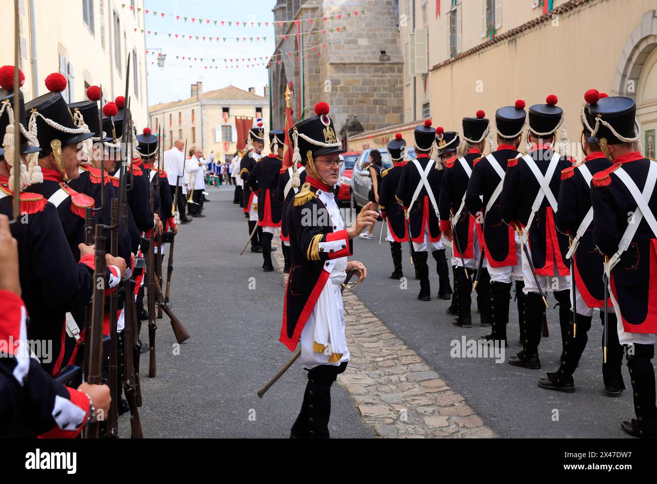 Le Dorat, France. Septennial ostensions of Dorat which celebrate the ...