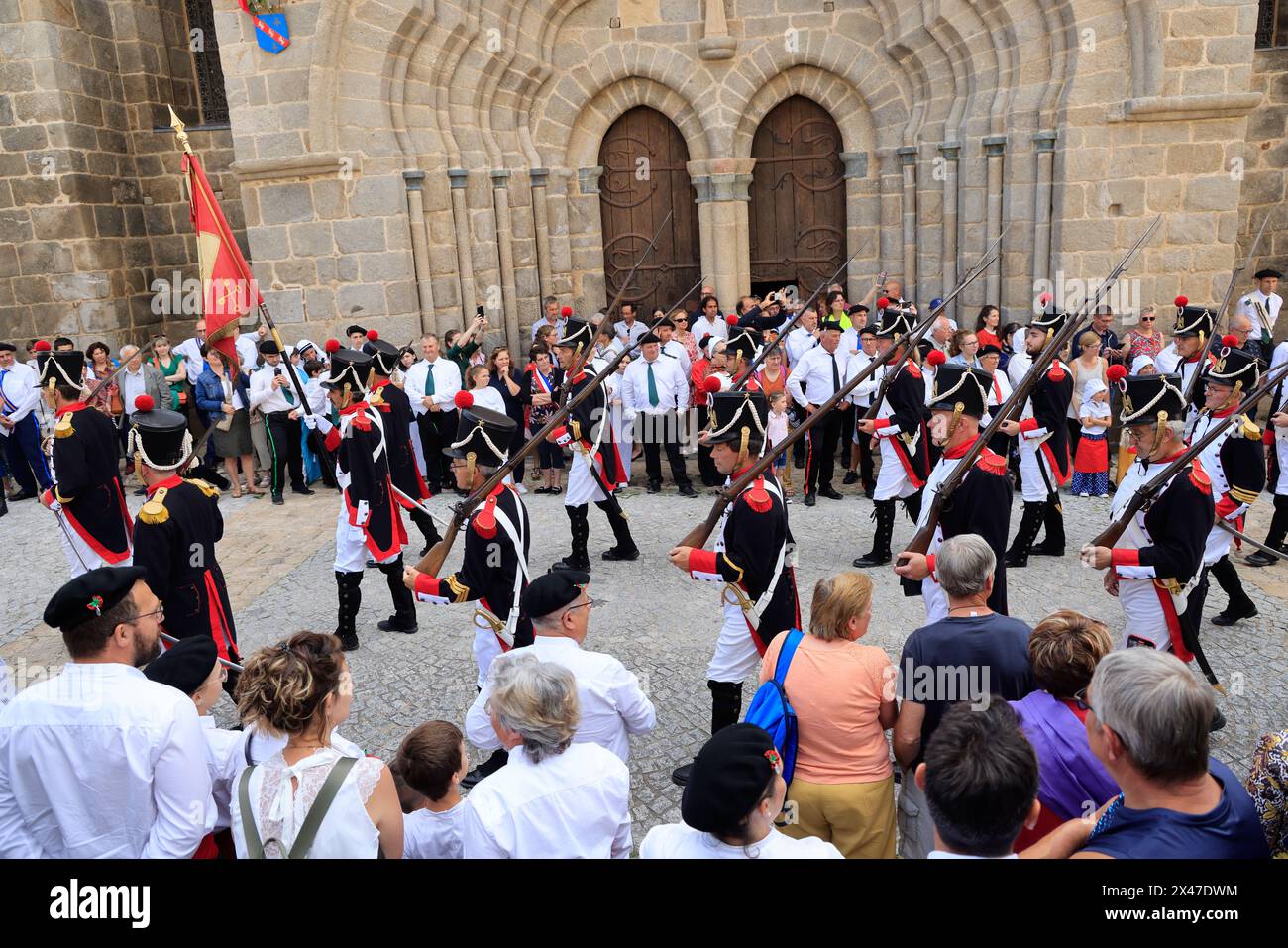 Le Dorat, France. Septennial ostensions of Dorat which celebrate the ...