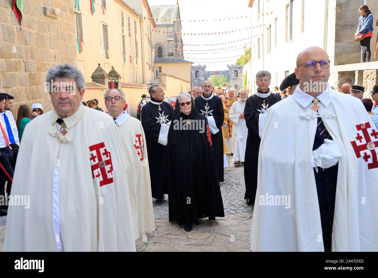 Le Dorat, France. Septennial ostensions of Dorat which celebrate the ...