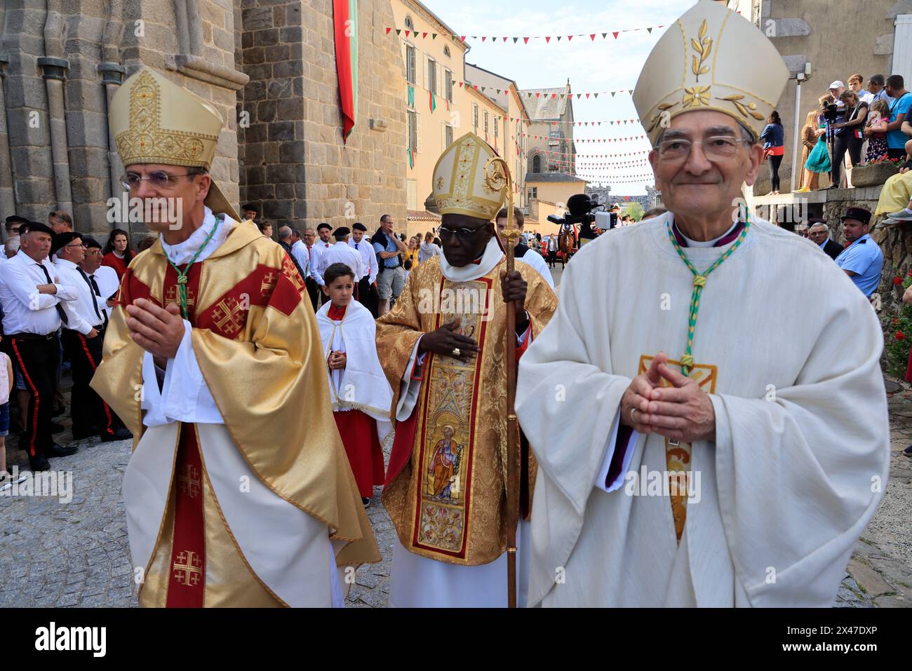 Le Dorat, France. Septennial ostensions of Dorat which celebrate the ...