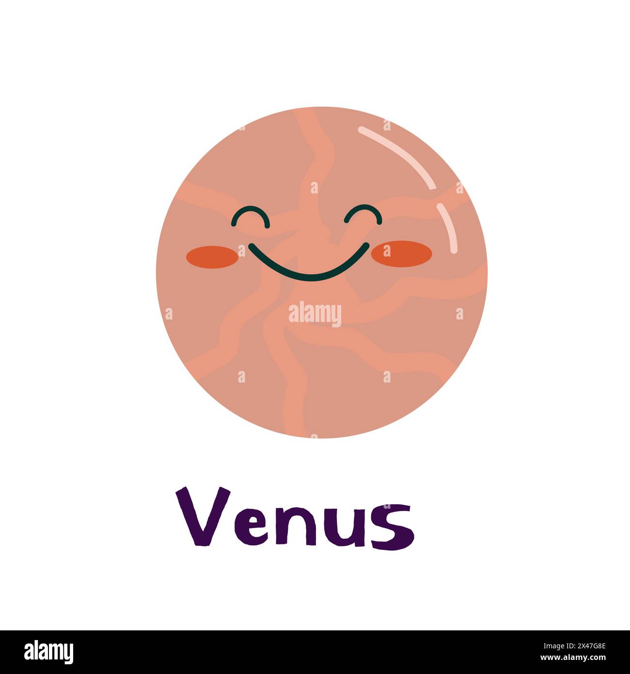 Funny venus planet cartoon illustration hi-res stock photography and ...