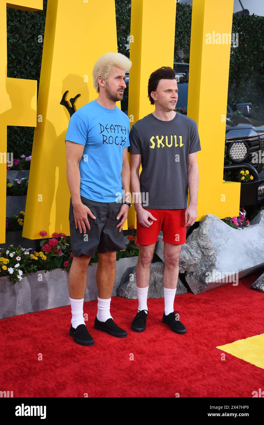 Los Angeles, California, USA 30th April 2024 Actor Ryan Gosling and Actor Mikey Day attend Los ...