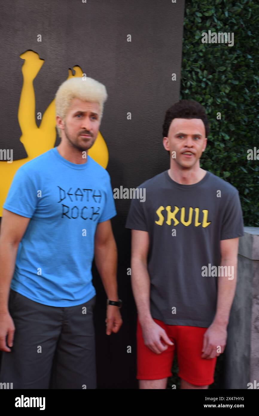 Los Angeles, California, USA 30th April 2024 Actor Ryan Gosling and ...