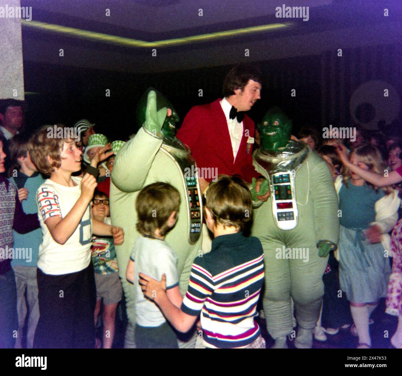 Butlins Redcoat with two aliens called Toot and Ploot which were the ...