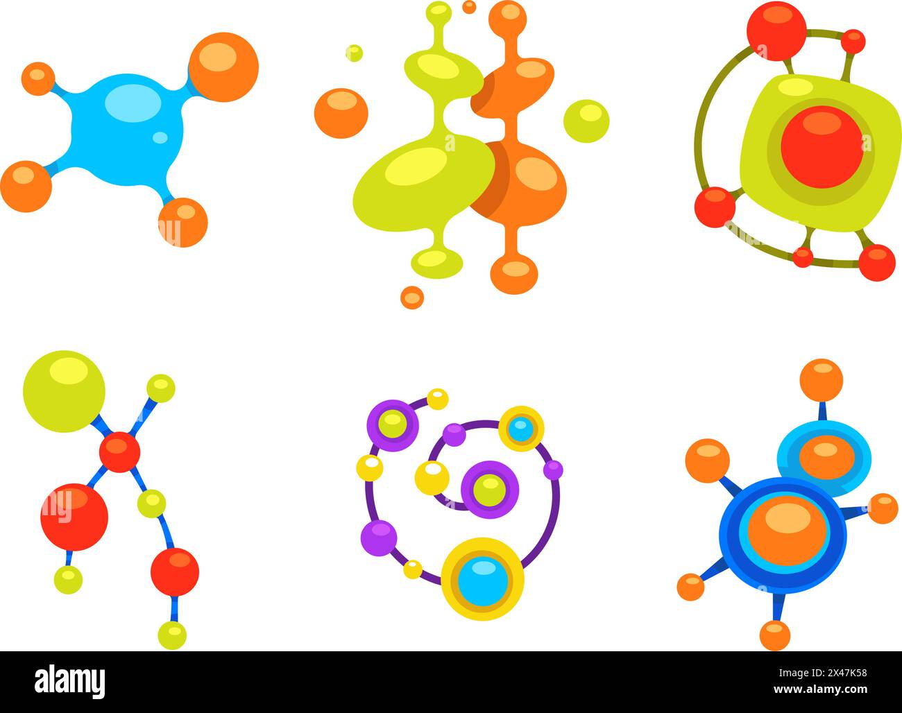 Colorful Molecular Design Logos vector Stock Vector Image & Art - Alamy