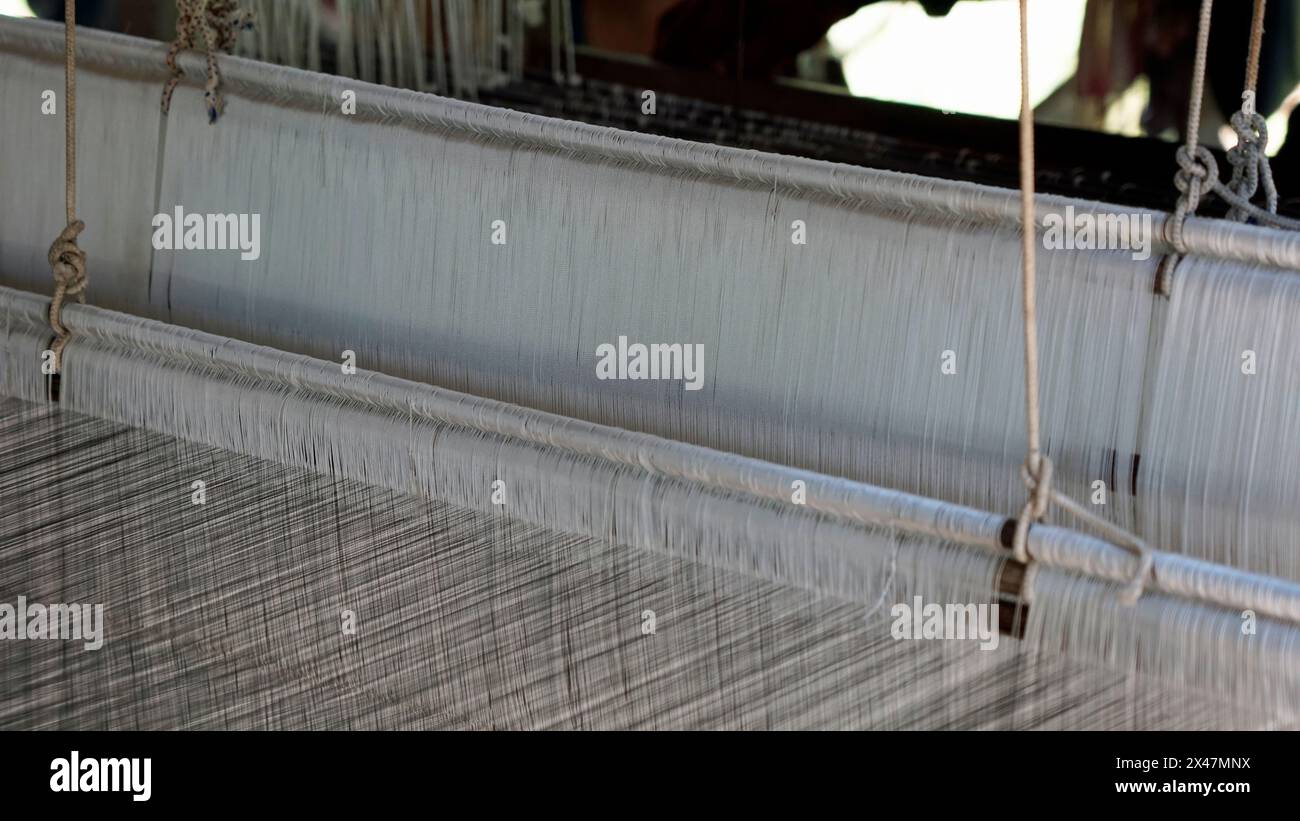 silk manufacture on silk island in phnom penh Stock Photo - Alamy