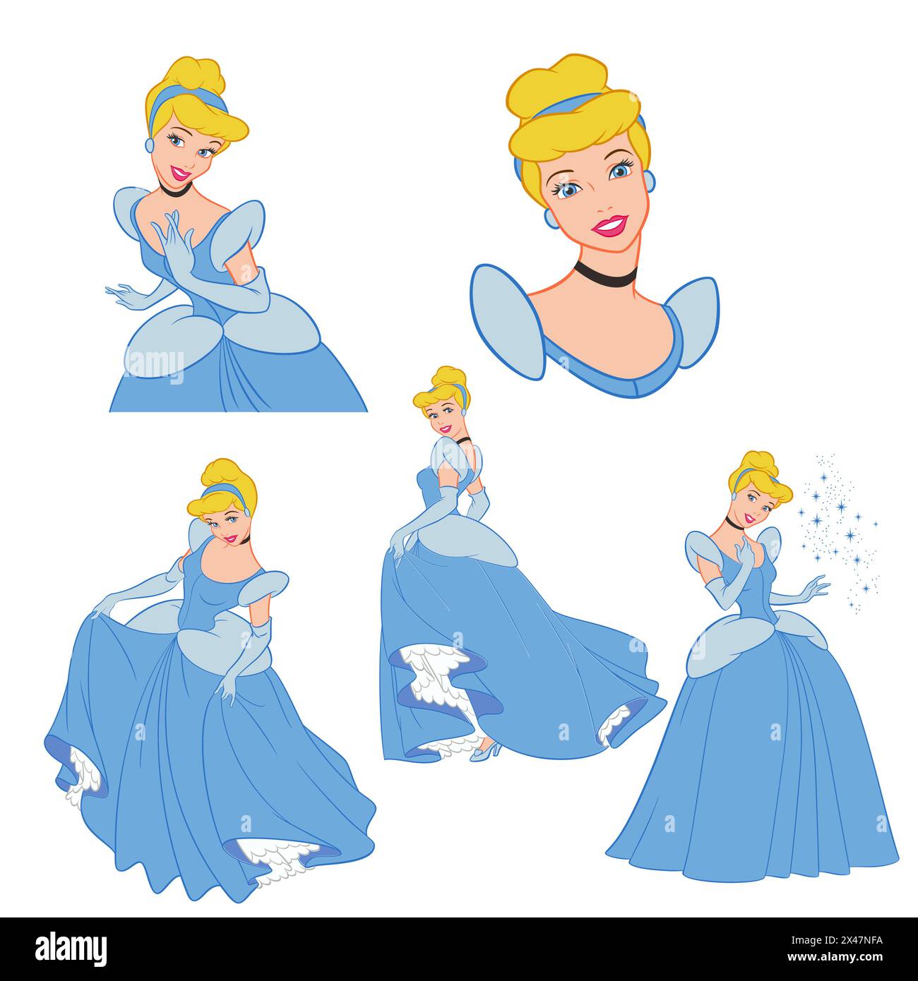 Snow white disney cartoon Stock Vector Images - Alamy
