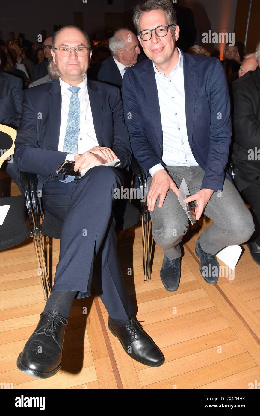 Albert Fueracker Mdl Markus Blume Mdl Muenchen 30.04.2024 Hanns-Seidel ...