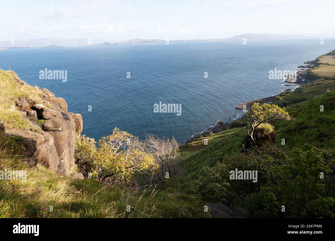 Scottish Coastline. Isle of Skye Scotland UK. Waterfalls, Cliffs and ...