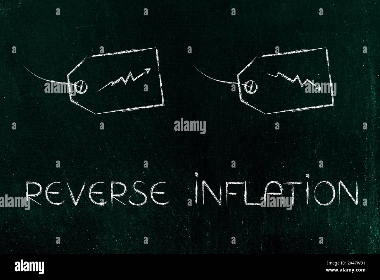 reverse Inflation and fix the cost of living conceptual image, price ...