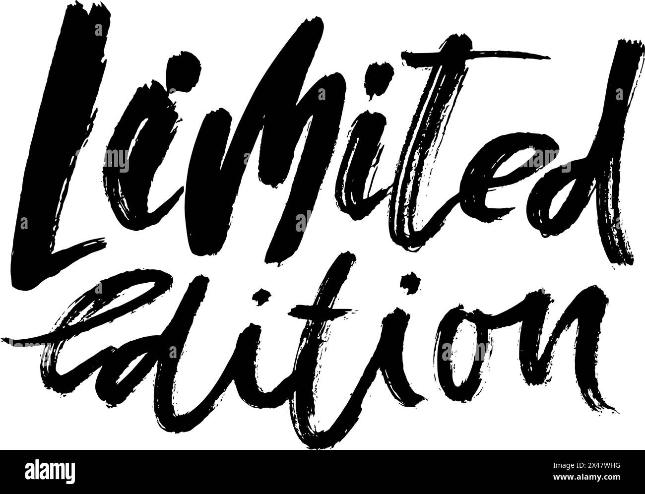 Limited Edition Modern Lettering Design Stock Vector Image & Art - Alamy