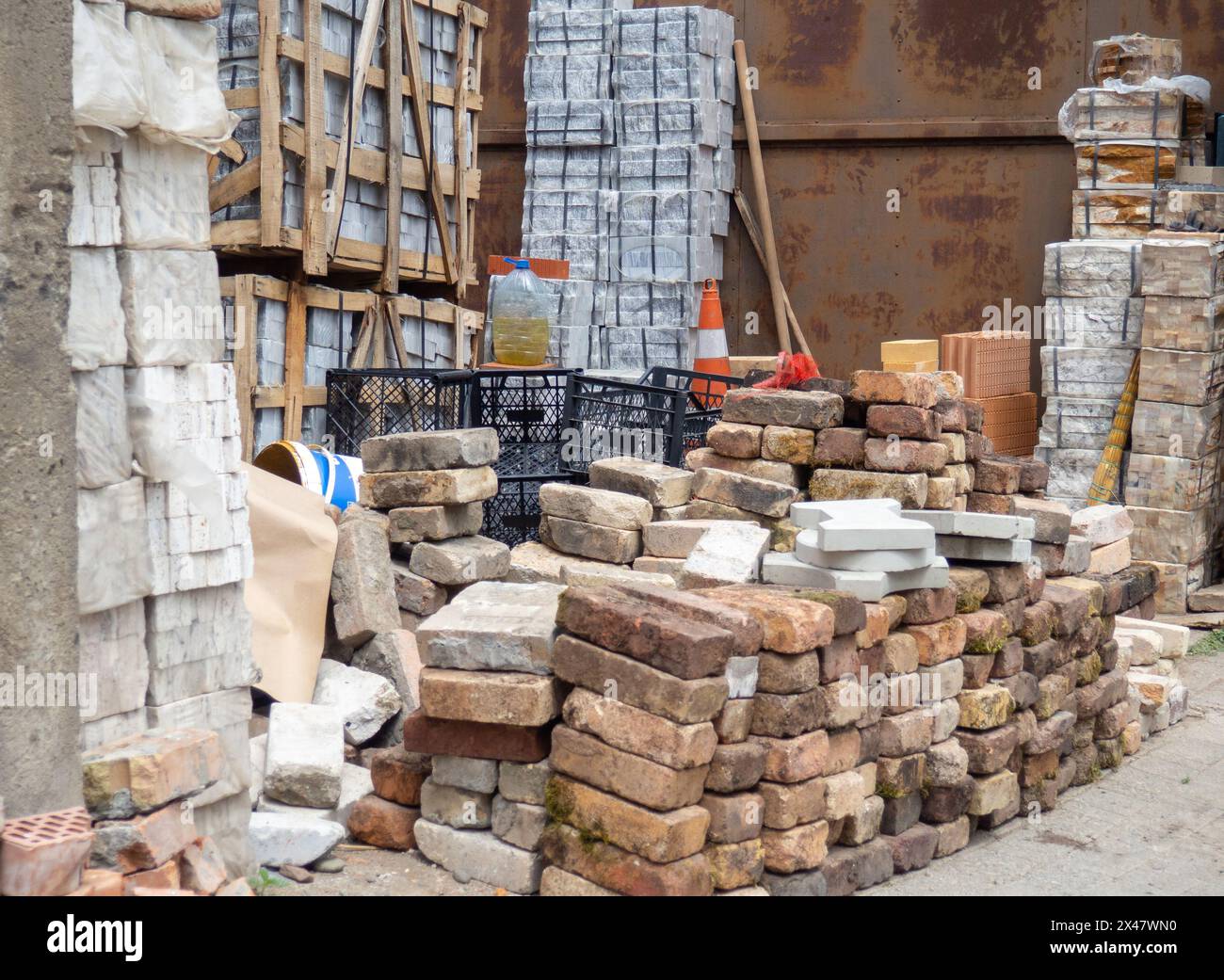Various stones. Building materials for sale. For construction. Business ...