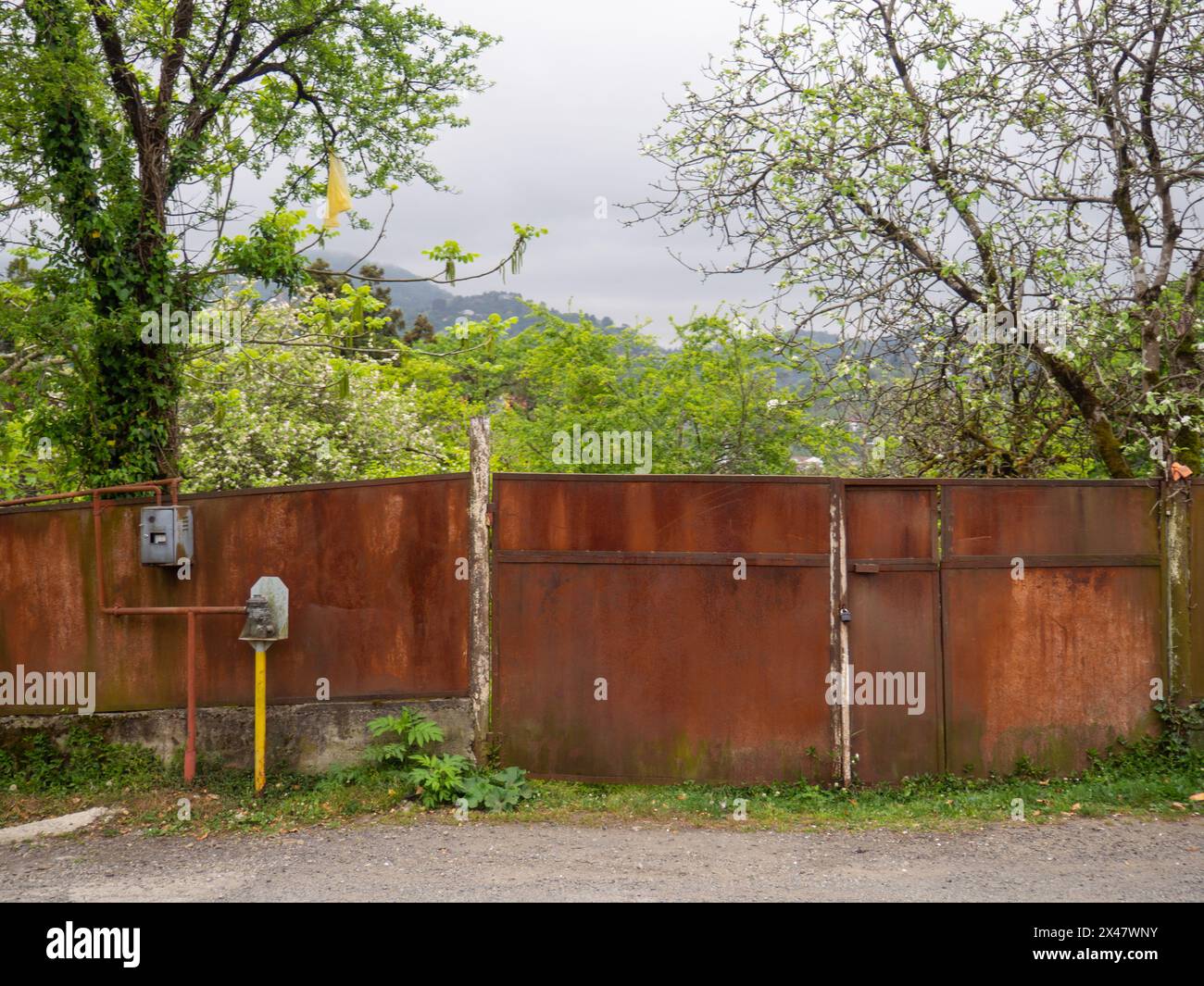 Electric meters on the street. Calculation of electricity consumed by ...