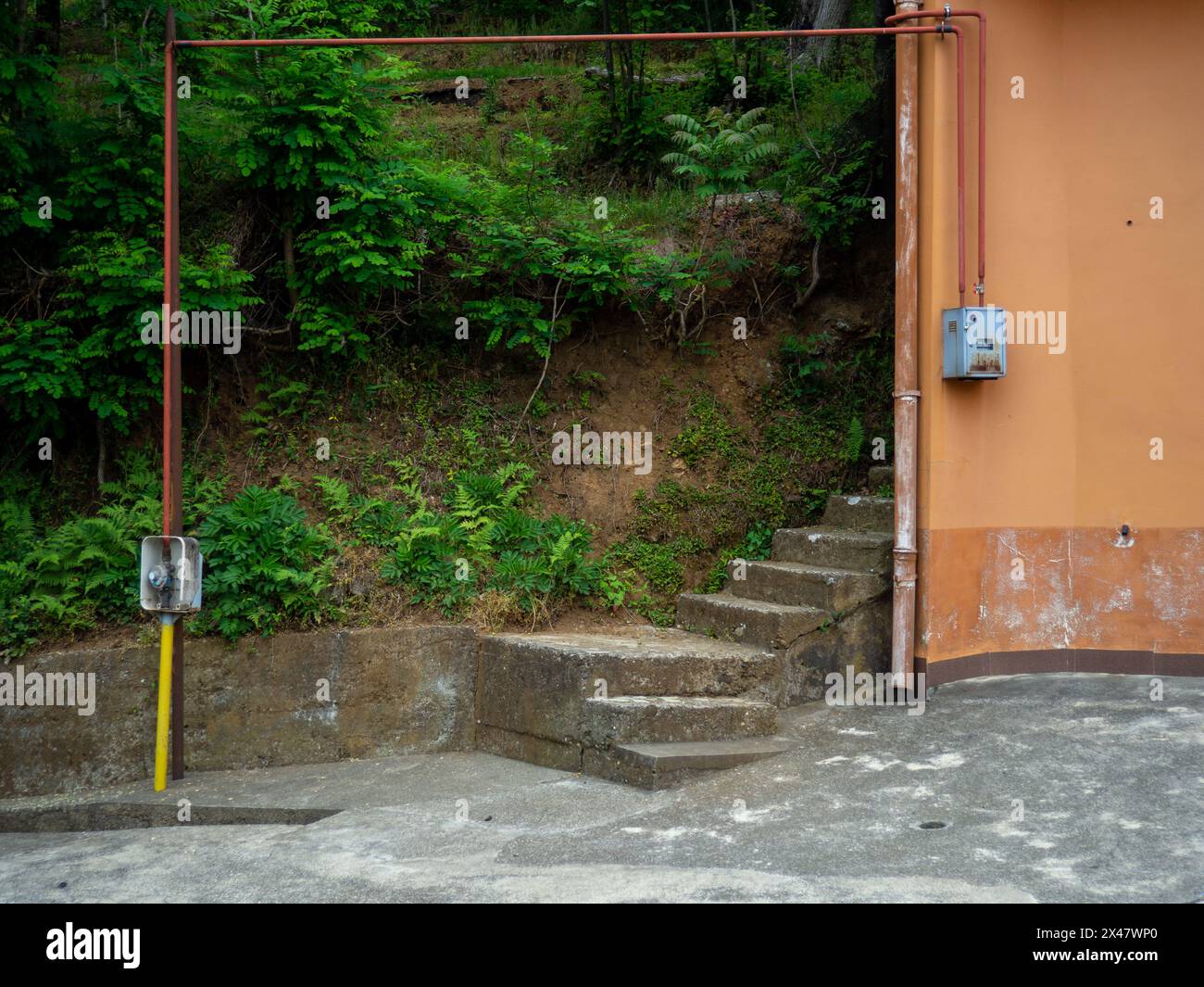 Electric meters on the street. Calculation of electricity consumed by ...
