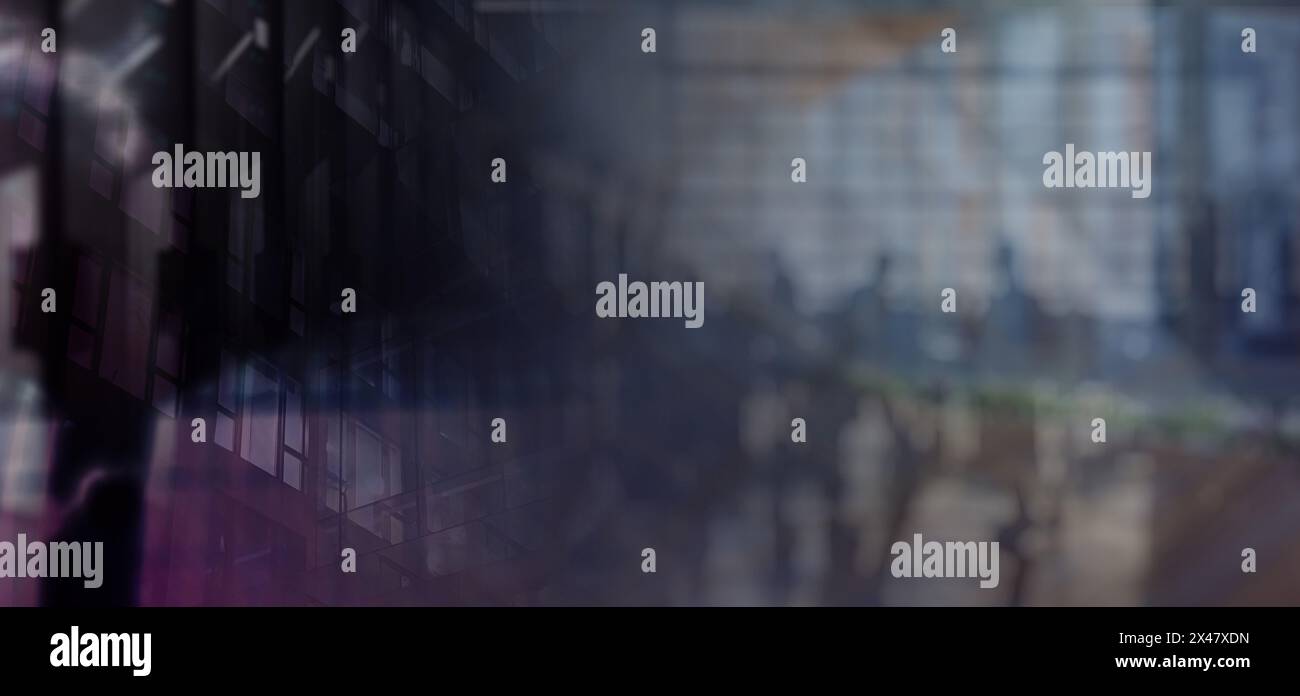 A tech-heavy modern city background with people and bustle in the ...