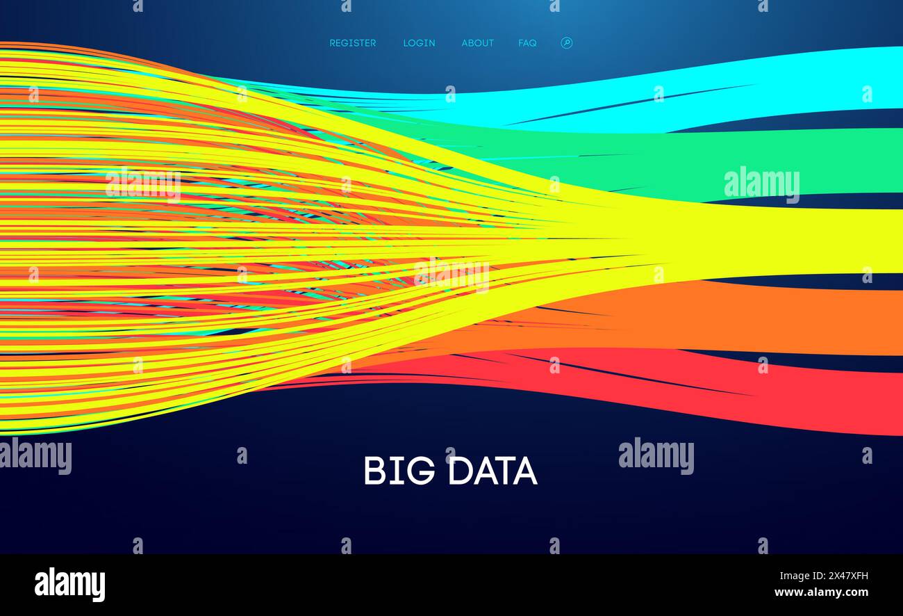 Data sorting technology background. Digital concept data science. Data ...