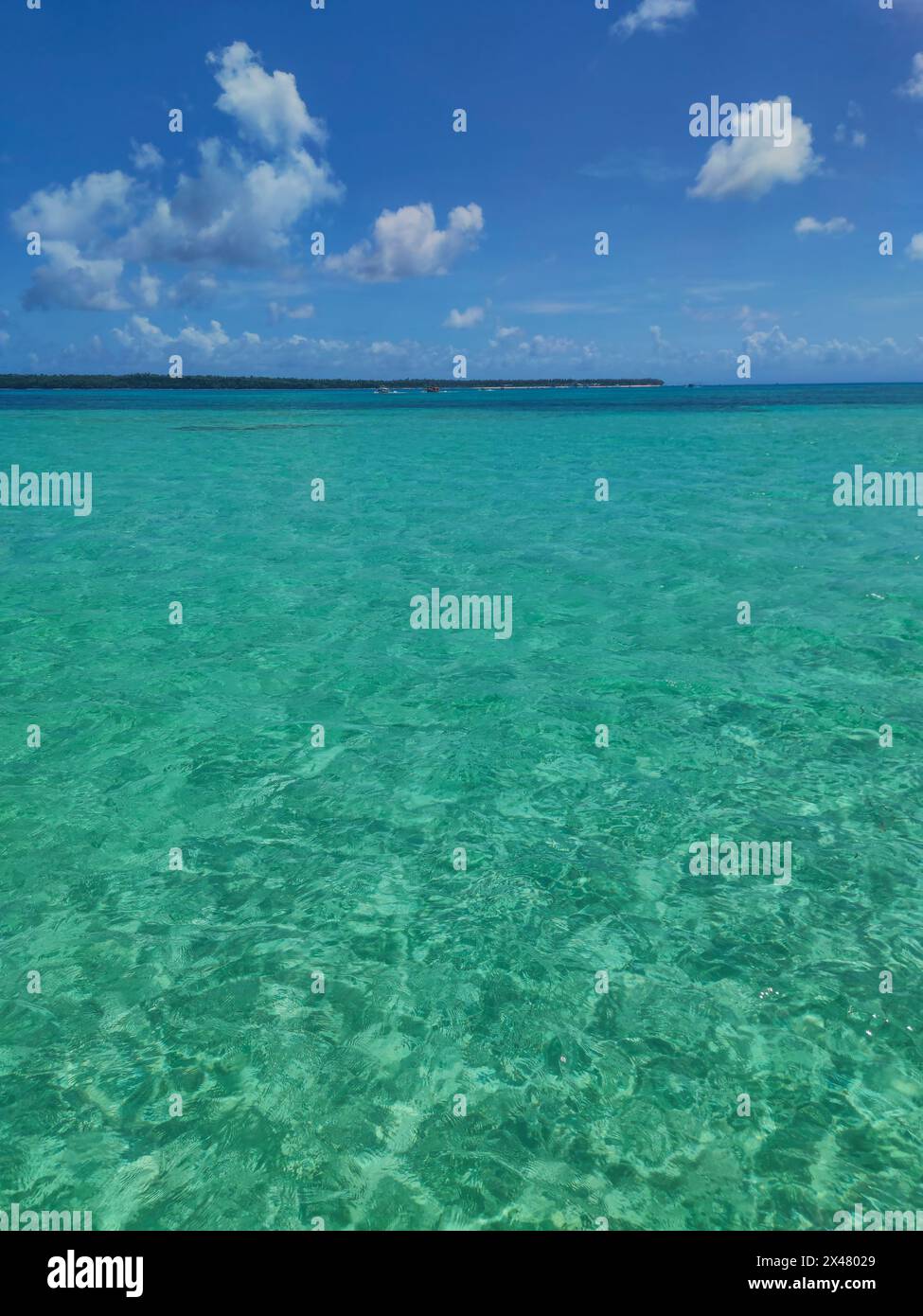 Exceptionally pure and clean waters of Siargao in Mindanao, Philippines ...