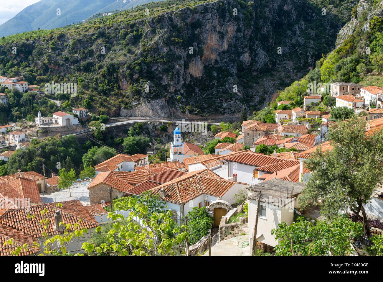 View over houses and rooftops to Greek Orthodox Church of Saint ...