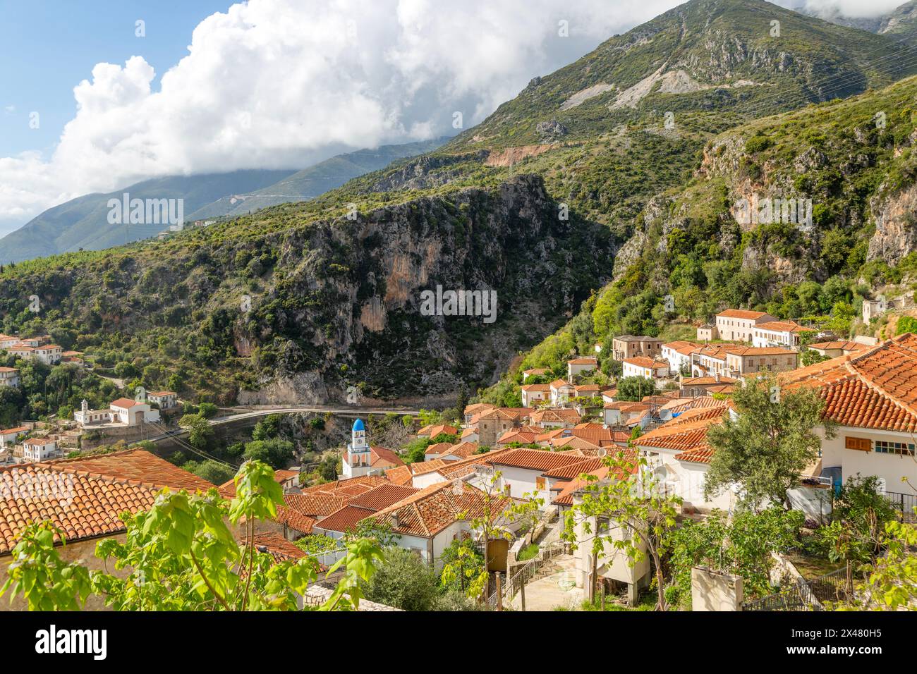 View over houses and rooftops to Greek Orthodox Church of Saint ...