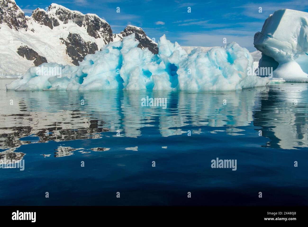 French Passage, Antarctica. Beautiful iceberg in the waters of the ...