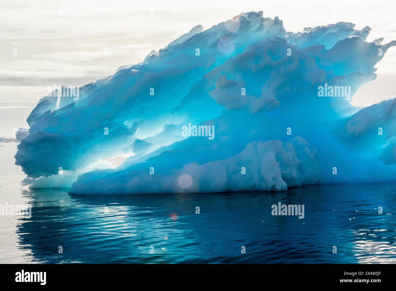 French Passage, Antarctica. Beautiful iceberg in the waters of the ...