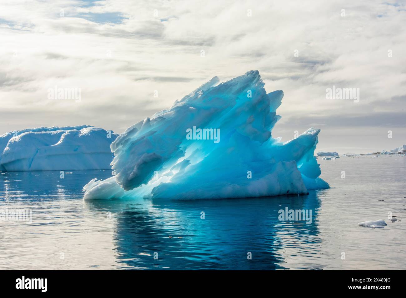 French Passage, Antarctica. Beautiful iceberg in the waters of the ...