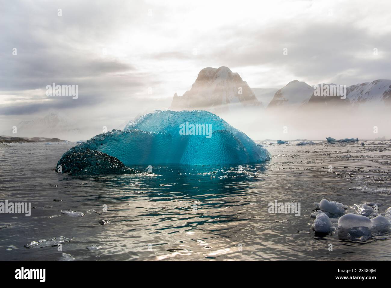 Petermann Island, Antarctica. Beautiful iceberg in the waters of ...