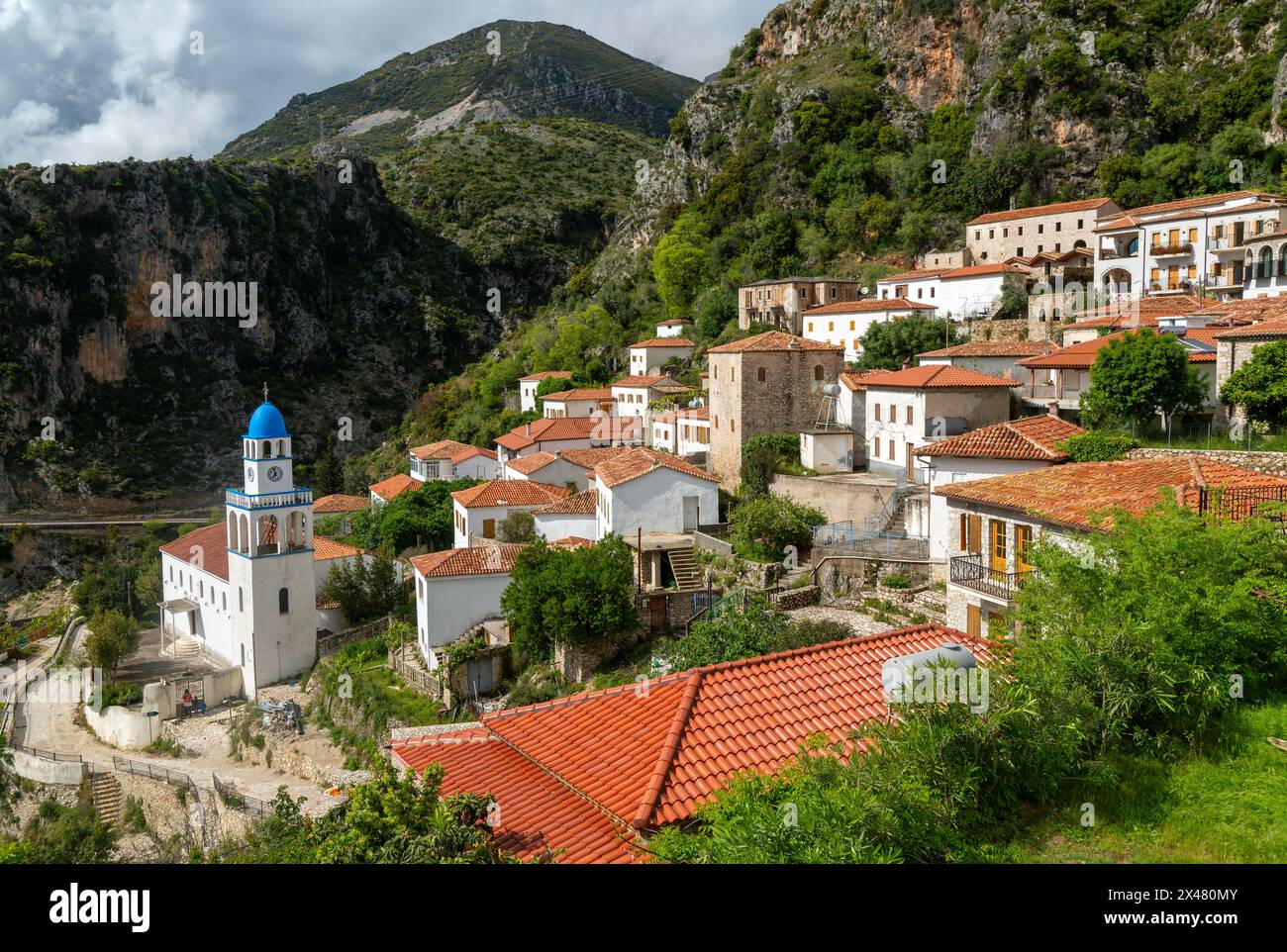 View over houses and rooftops to Greek Orthodox Church of Saint ...