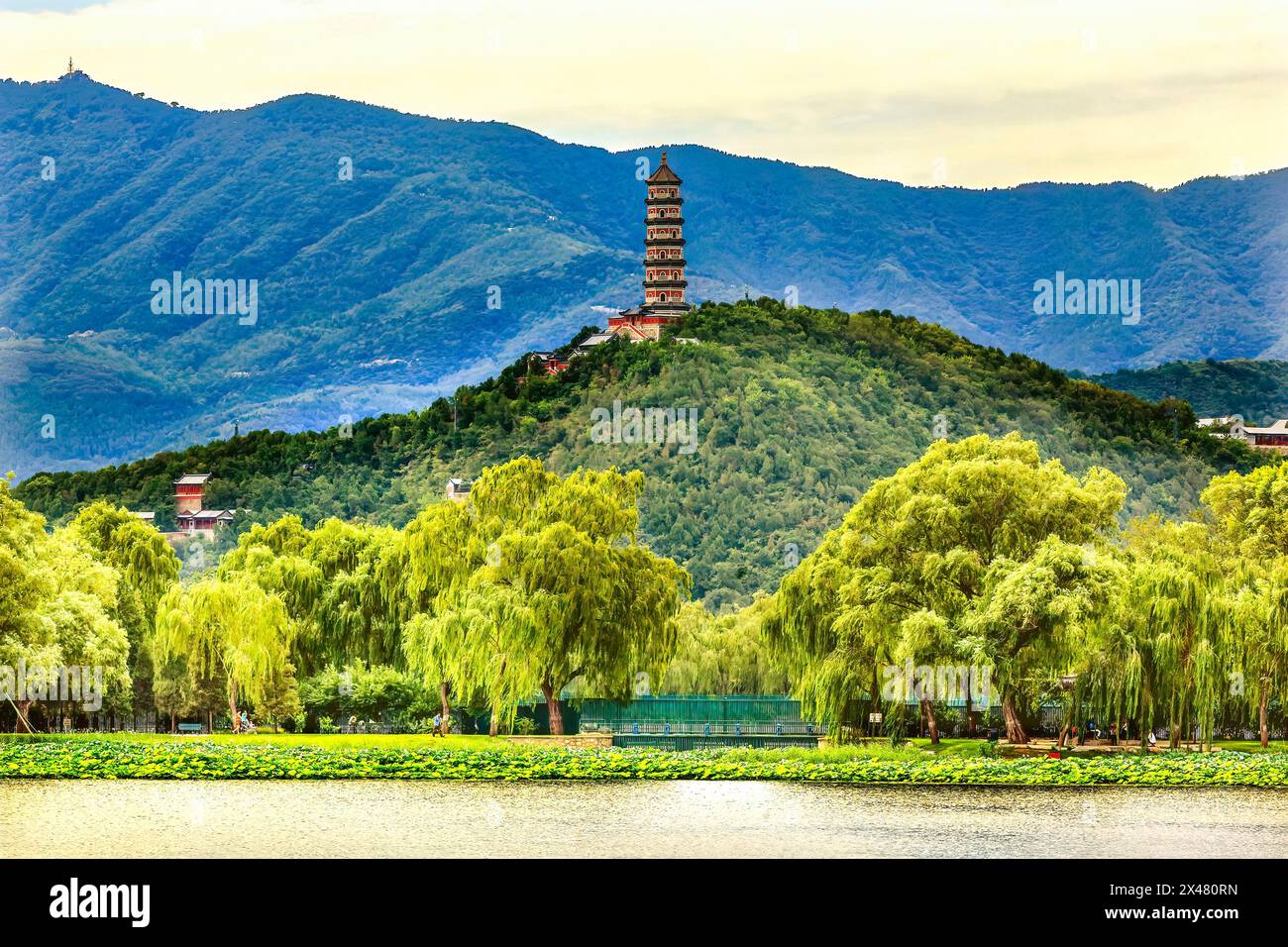 Yue Feng Pagoda, Summer Palace, Beijing, China Stock Photo - Alamy
