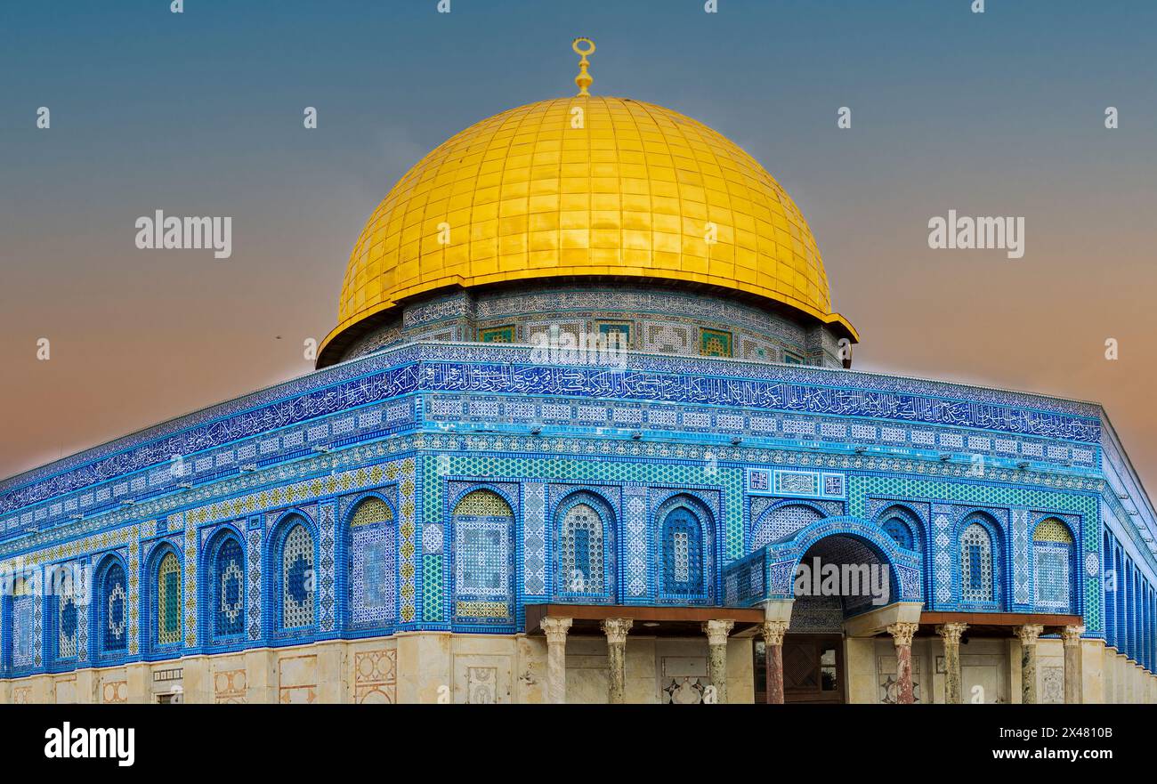 Israel, Jerusalem. Temple Mount, Al-Aqsa Mosque linked to Muhammad and ...