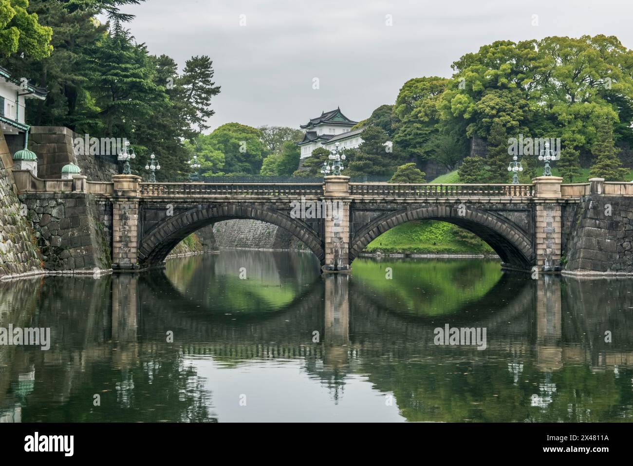 Japan, Tokyo. Imperial Palace, Nijubashi Bridge Stock Photo - Alamy