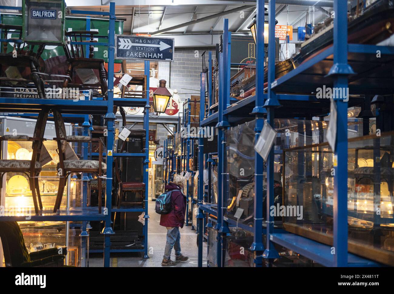 York England United Kingdom National Railway Museum. Storage area with ...