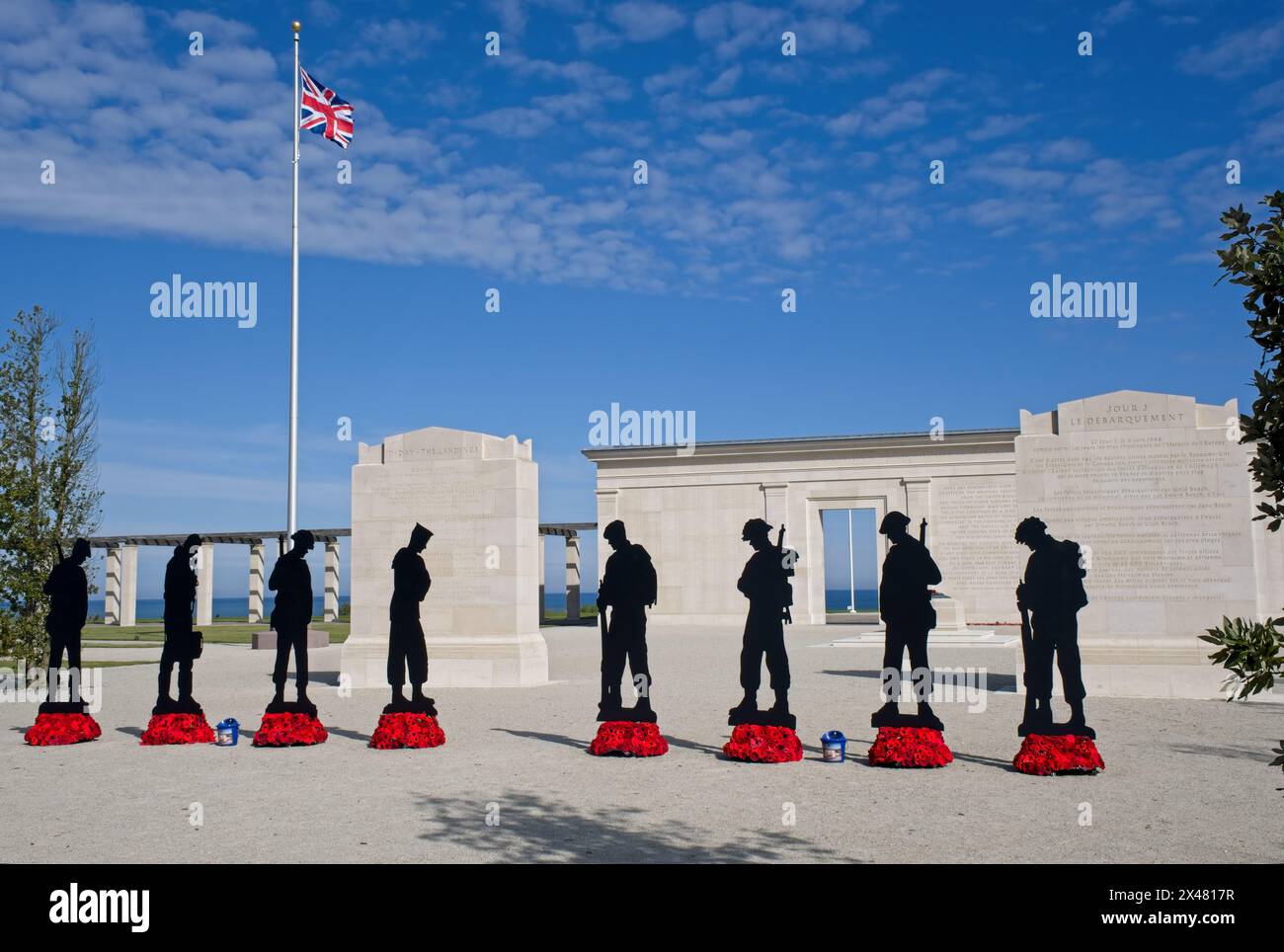 Ver-sur-Mer, France - Apr 30, 2024: This British memorial in Ver-sur ...