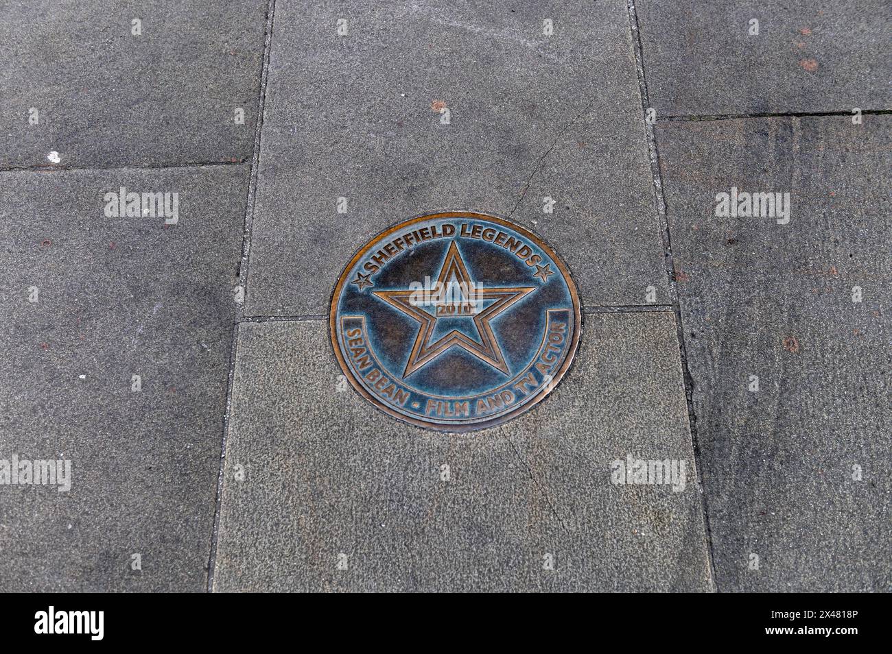 Sheffield Yorkshire England United Kingdom Stars in the pavement ...