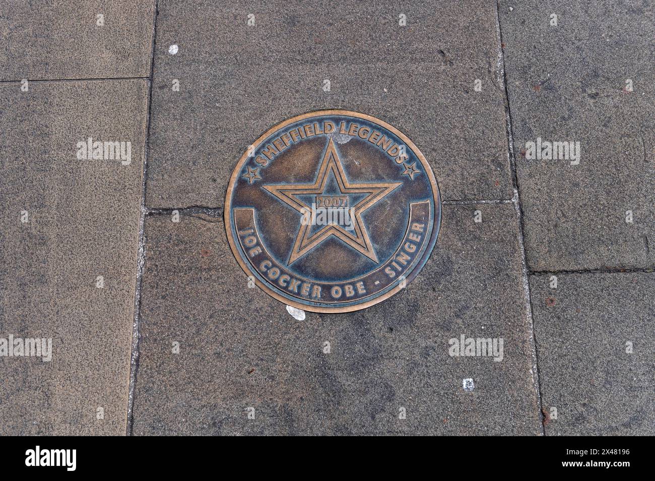 Sheffield Yorkshire England United Kingdom Stars in the pavement ...