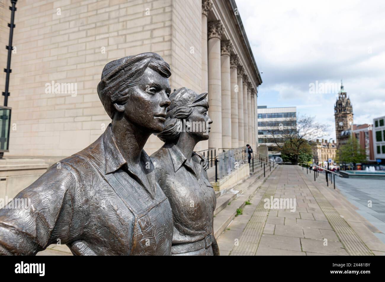 Sheffield Yorkshire England United Kingdom Women of Steel statue ...