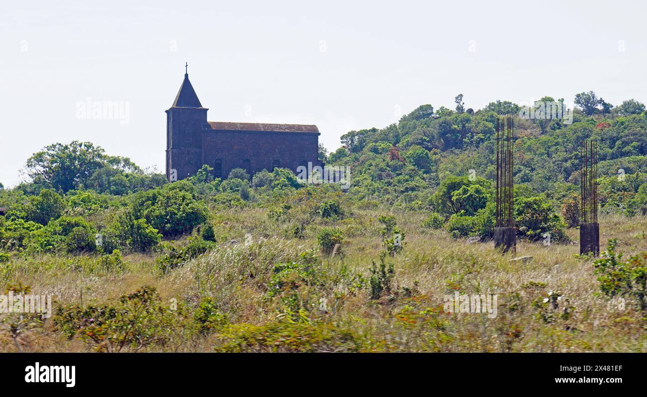 old run down church in bokor hills in cambodia Stock Photo - Alamy