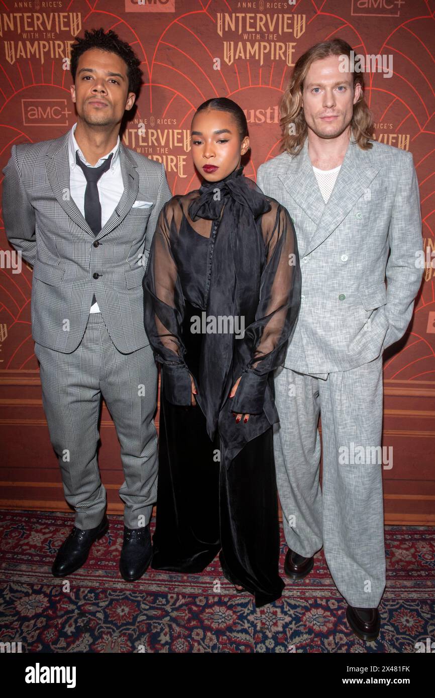 New York, United States. 30th Apr, 2024. (L-R) Jacob Anderson, Kristin ...