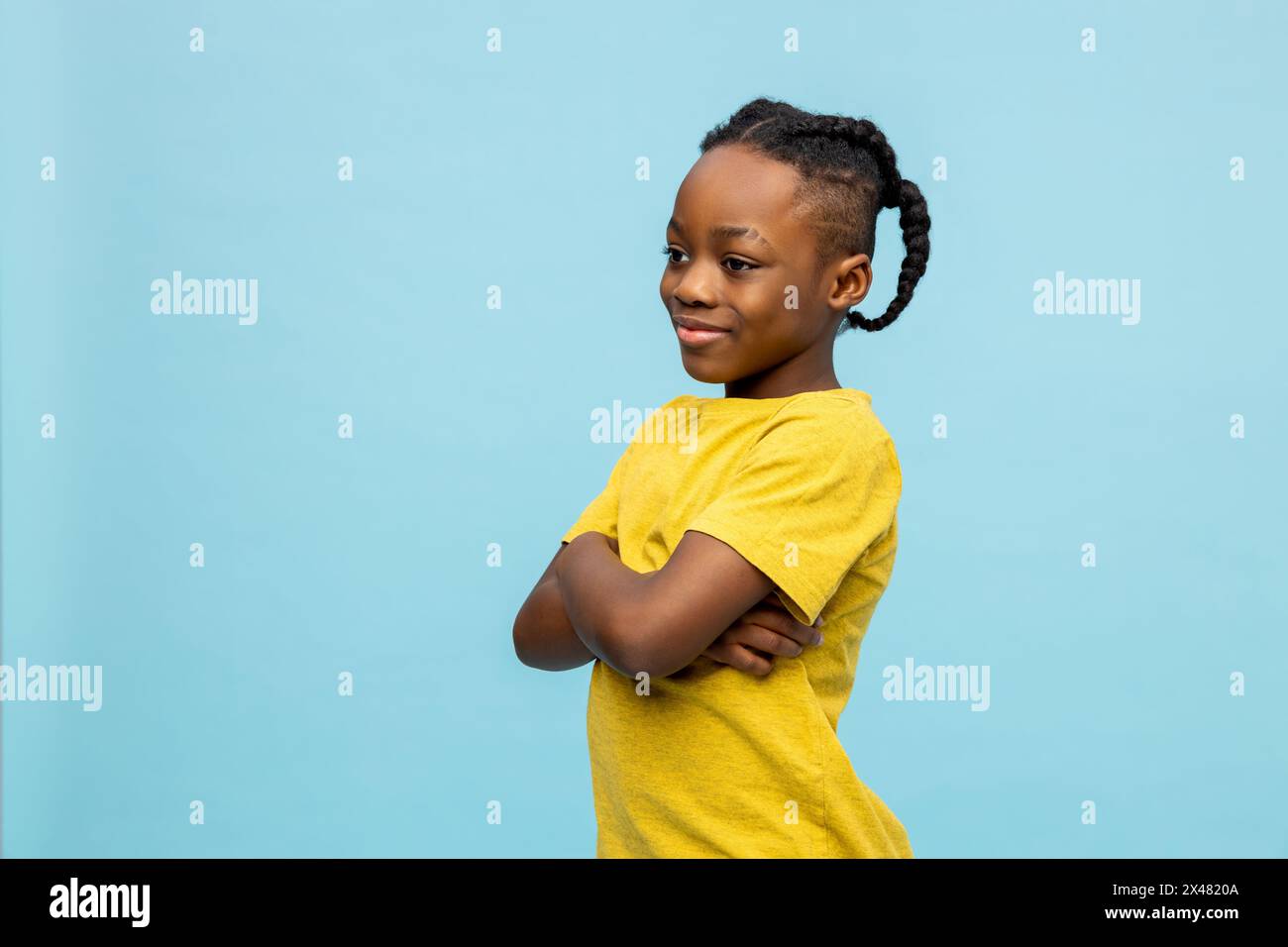 Excited school age black boy hi-res stock photography and images - Alamy