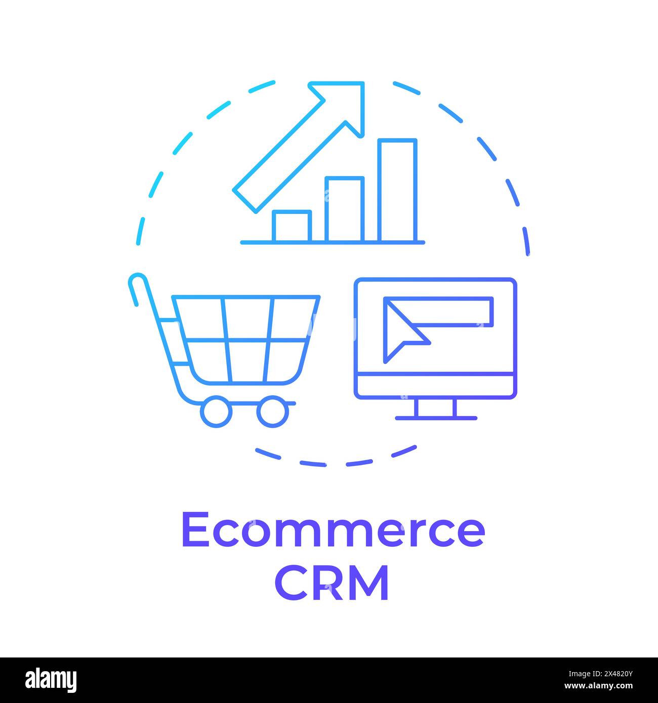 Crm icon blue website Cut Out Stock Images & Pictures - Alamy
