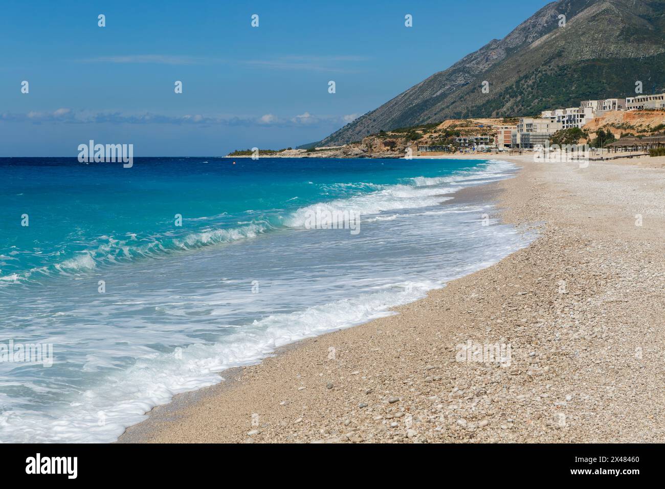 Ionian Sea, Drymades beach, Albanian Riviera, Dhermi, Albania large ...