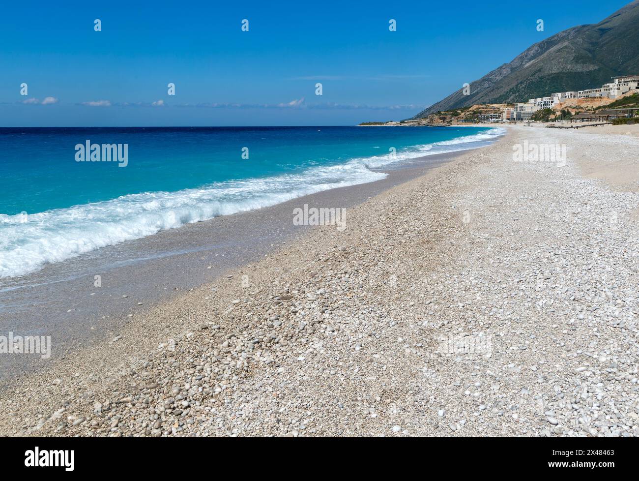 Ionian Sea, Drymades beach, Albanian Riviera, Dhermi, Albania large ...